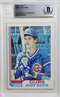 1982 Topps #508 Jody Davis Signed Rookie Card Autograph RC Auto BGS BAS ...