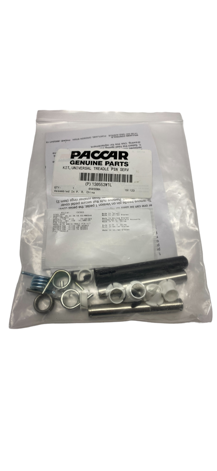 130553W1L PACCAR Universal Treadle Pin Kit for sale online | eBay