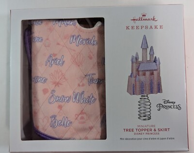 Hallmark Keepsake Disney Princess Mini Tree Topper & Skirt NIB | eBay