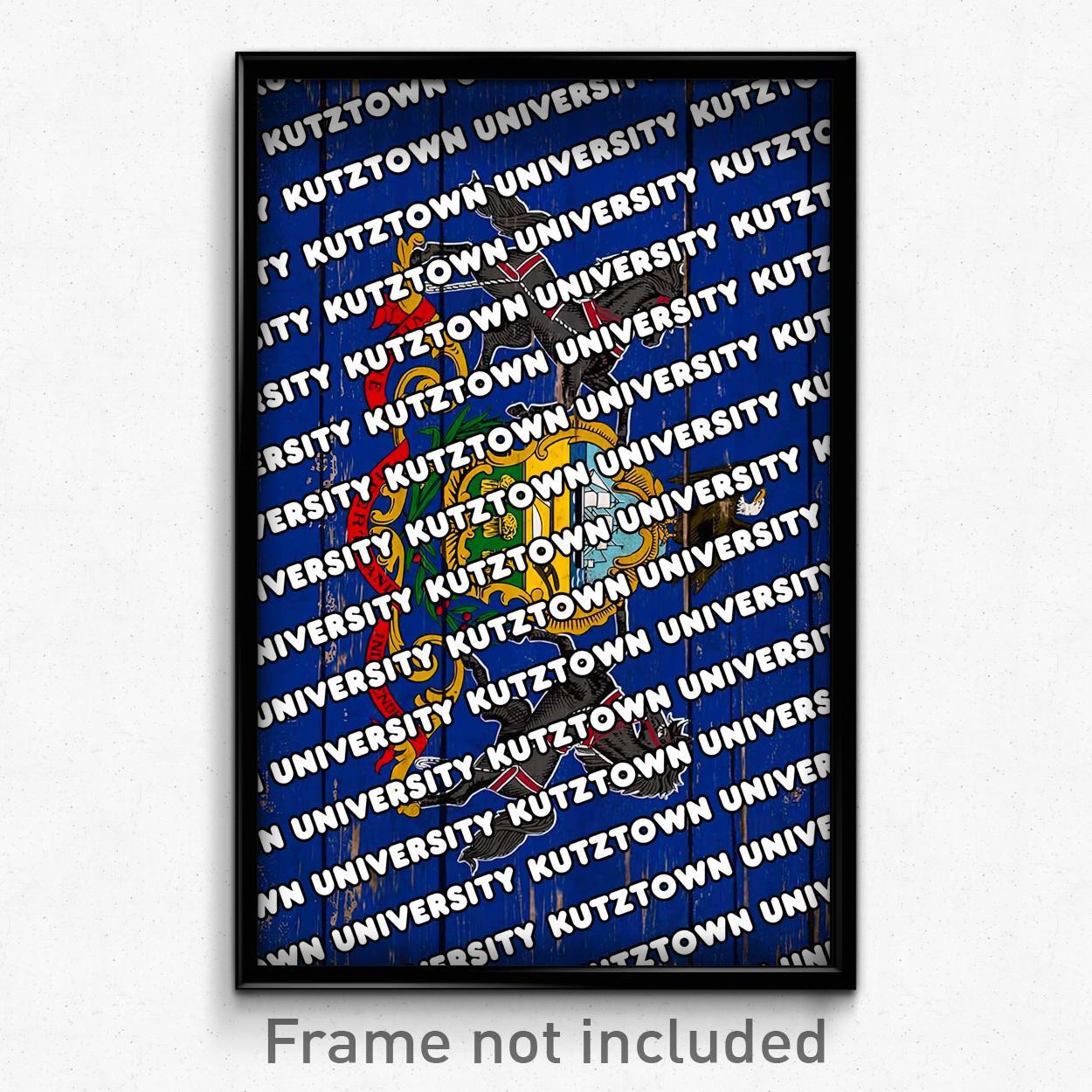 Kutztown University Pennsylvania Poster (PA City Souvenir 11x17 Town ...