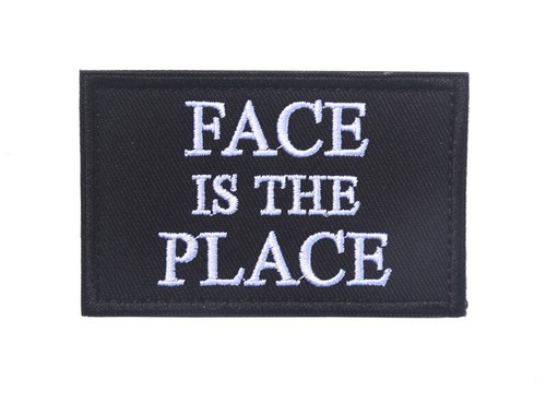 2PCS FACE IS THE PLACE TAB TACTICAL HOOK PATCH EMBROIDERED LOOP BADGE ...