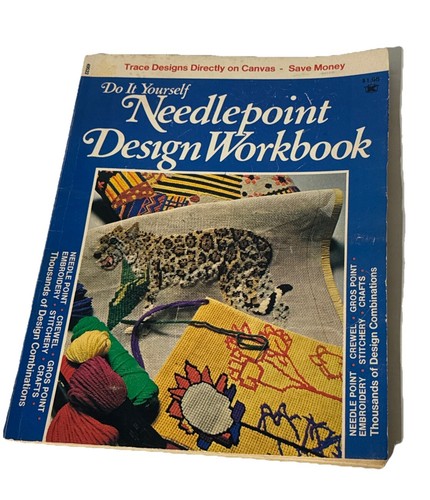 Vintage Do It Yourself Needlepoint Design Workbook Trace Designs ...