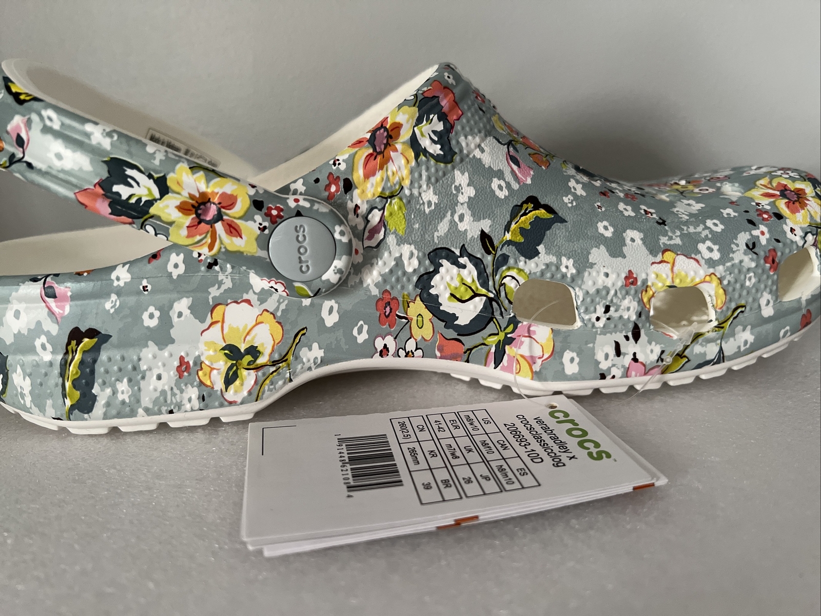 Vera Bradley Crocs Classic Floating Garden Clog Womens 10 Salt Water ...