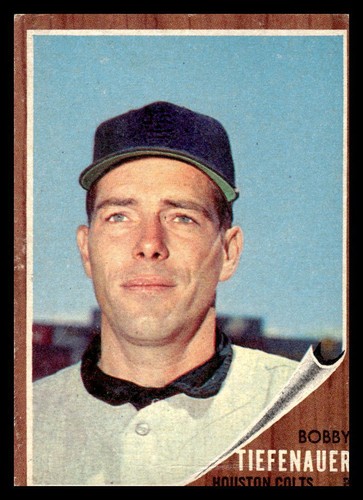 1962 Topps Bobby Tiefenauer #227 Houston Colt .45s Baseball Card | eBay
