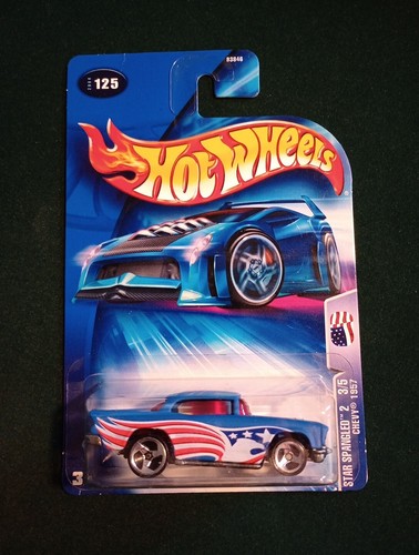 2004 HOT WHEELS '57 Chevy #125 Star Spangled 2 3/5 Blue B3846 3SP ...