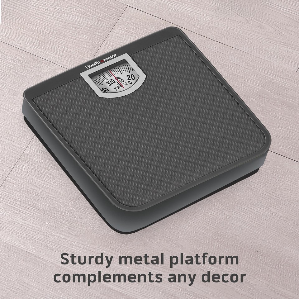 Compact Dial Bathroom Scale, 330 lb. Capacity, Sturdy Metal Platform | eBay