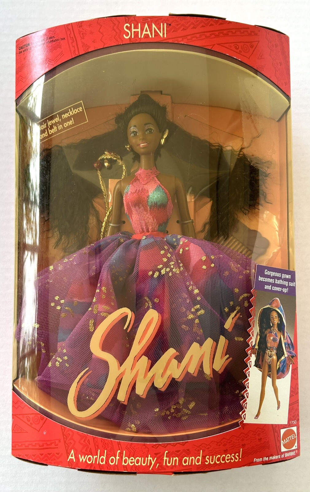 Shani Doll African American Friend of Barbie Vintage 1991 Mattel #1750 ...