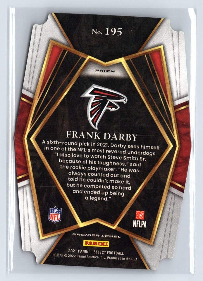 2021 Panini Select #195 Red Yellow Die-Cut Frank Darby RC Premier | eBay