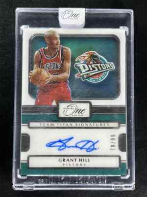 2022-23 Panini One And One Grant Hill #TTS-GHL Team Titan Signatures ...