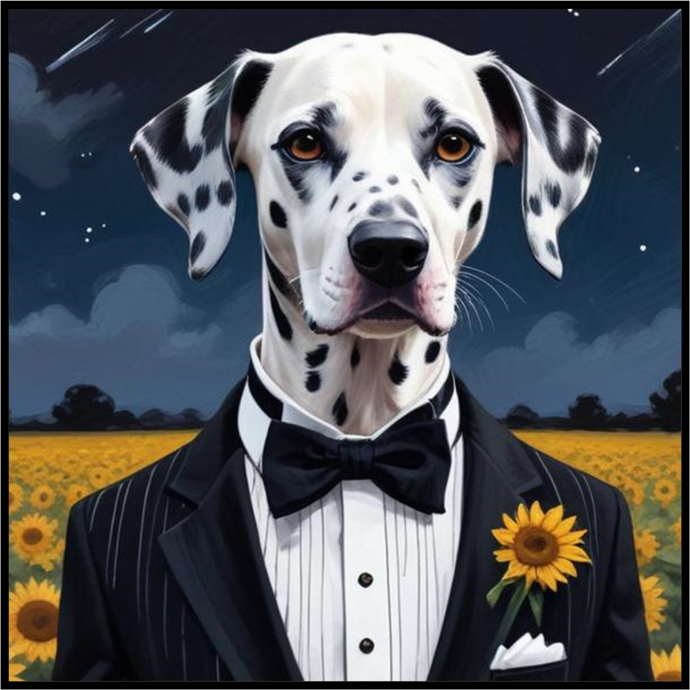 30 Custom Dalmatian in Sunflowers Personalized Address Labels | eBay UK