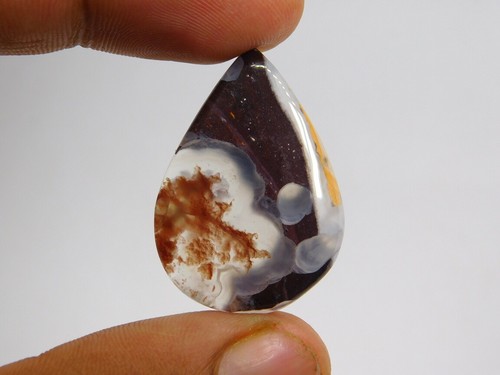 Pierre précieuse en vrac cabochon calcédoine aqua 100 % naturel pour ...