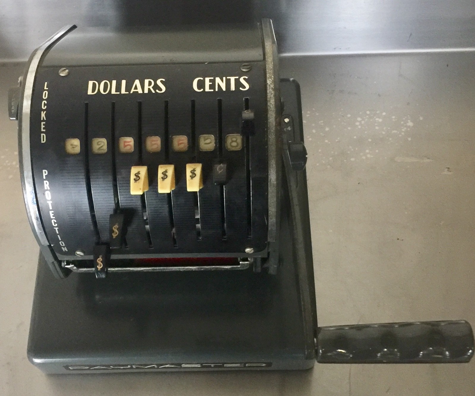 Vintage Paymaster Series X-550 Check Writer Stamping Machine | eBay