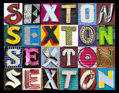 SEXTON Name Poster featuring actual sign photos | eBay