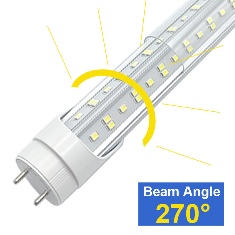 4 Foot Led Bulbs G13 Bi-Pin, 4Ft Led Shop Lights 72W 6500K Vshaped For ...