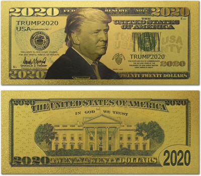 Gold Donald Trump 2020 For President Re-Election Campaign gold Dollar ...
