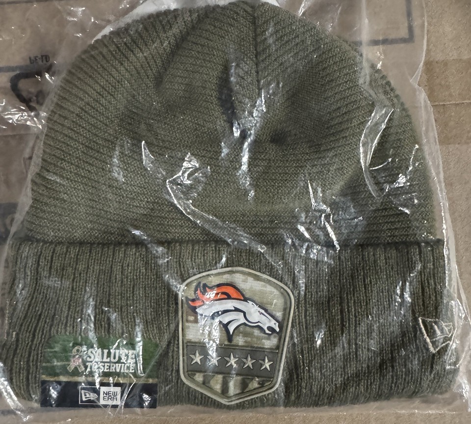 Authentic Denver Broncos New Era Salute to Service Beanie Cuffed Winter ...