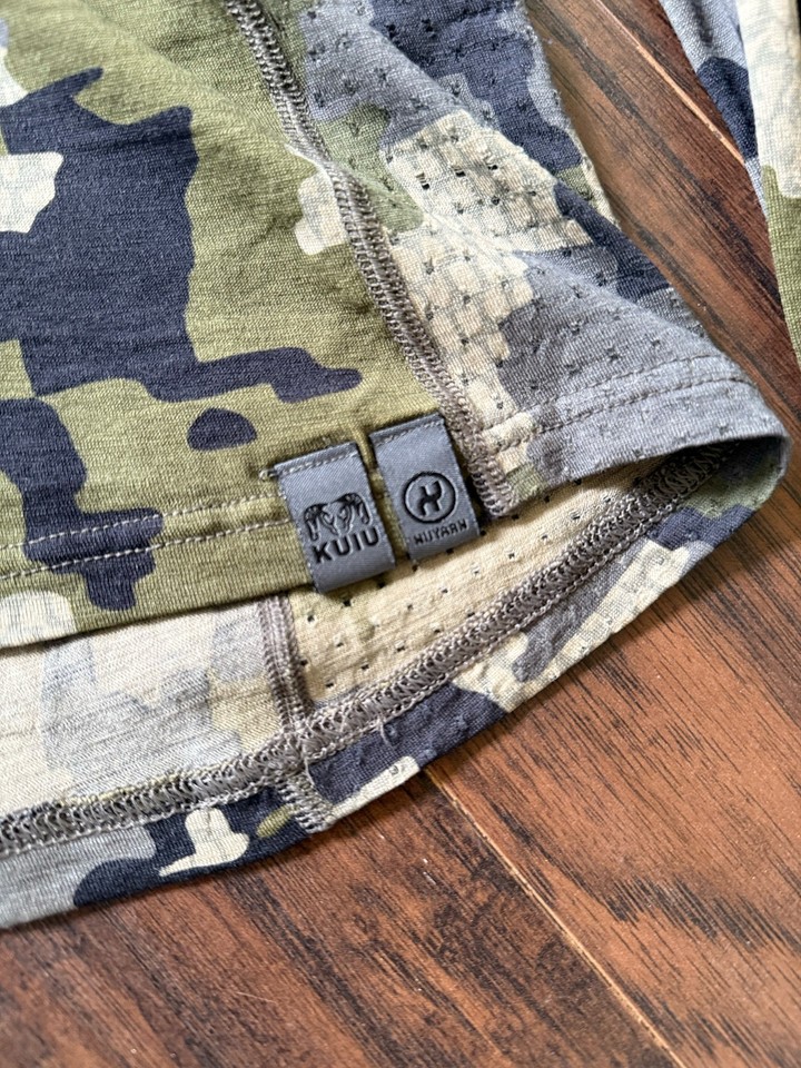 KUIU ULTRA Merino 145 Zip-T Hunting Hoodie - Size L - Verde Camo | eBay