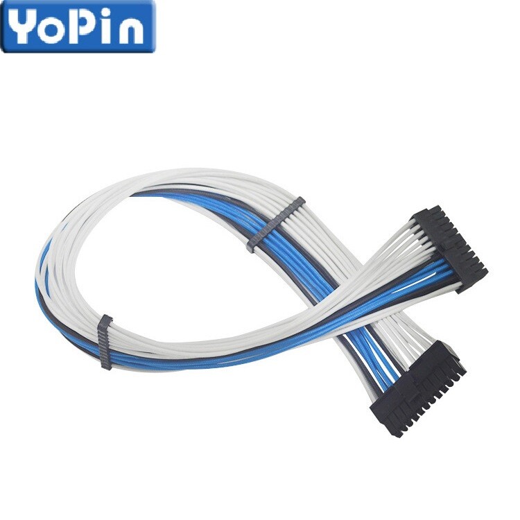 Braided ATX Sleeved Extension Cable for Power Supply 24Pin 6Pin 8Pin 4 ...