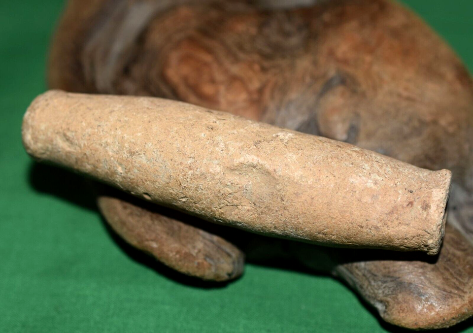 BIG Ancient African Djenne Terracotta Clay Trade Bead Excavated Mali ...