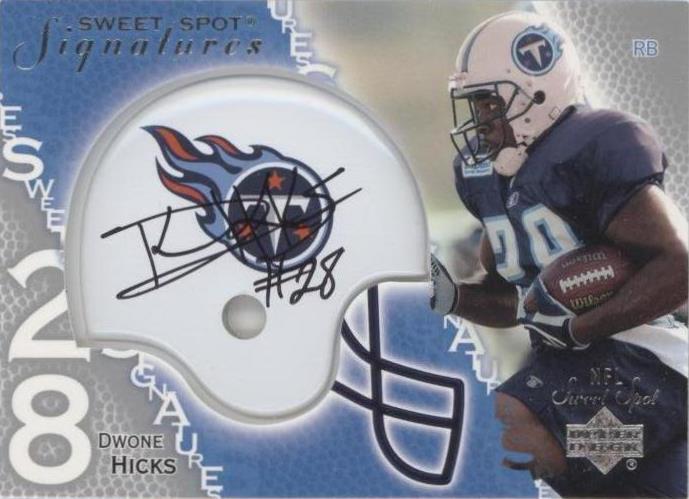 2003 Upper Deck Sweet Spot - Signatures Dwone Hicks #SS-DH (AU, RC) for ...