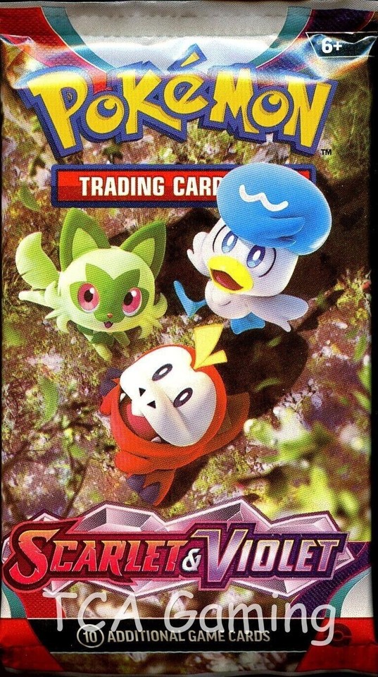 36x SCARLET & VIOLET Sealed BOOSTER PACKS (Box lot - 10 Pokemon Cards ...