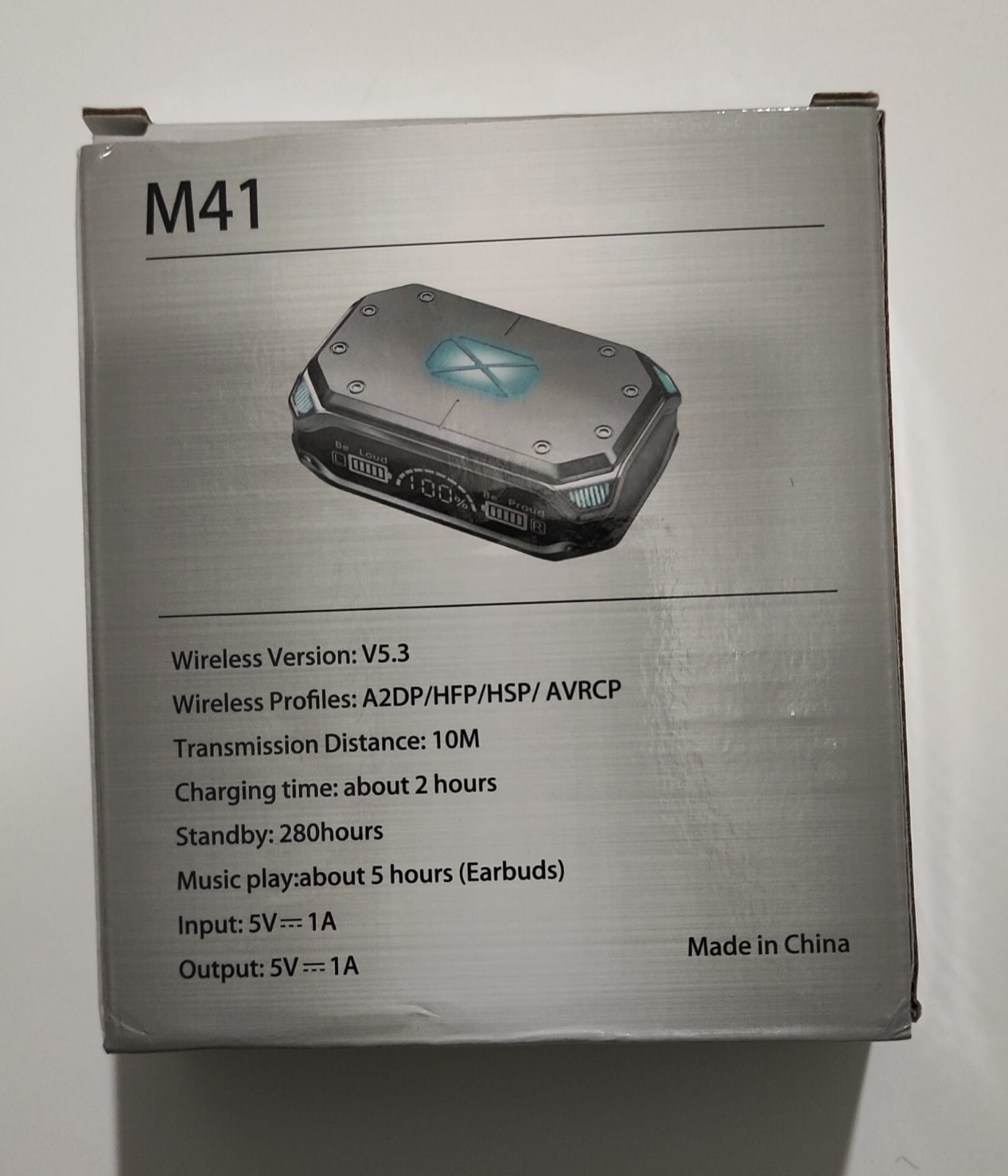 Damix M41 HI-FI Digital Indicator True V5.3 Bluetooth Wireless Headset ...