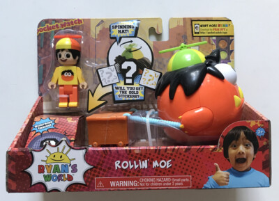 NEW Ryan's World ROLLIN' MOE Vehicle & Action FIGURE Surprise Mystery ...