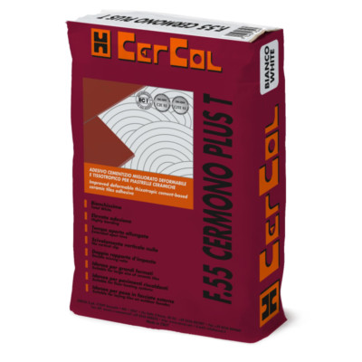 COLLA PER GRES PORCELLANATO CERCOL F.55 Cermono Plus grigio sacchi 25 kg | eBay
