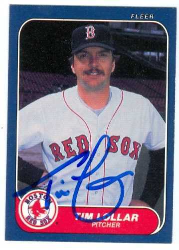 Tim Lollar autographed Baseball Card (Boston Red Sox) 1986 Fleer #354 ...
