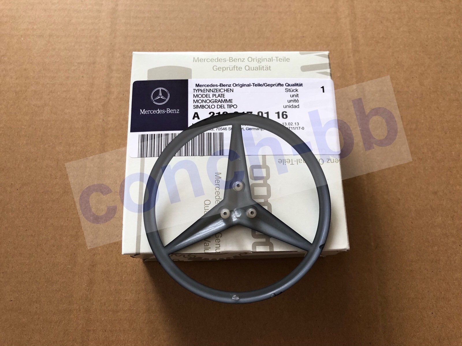 Gloss Black Star badge for Merc E Class W213 Rear Boot -A2138170116 ...