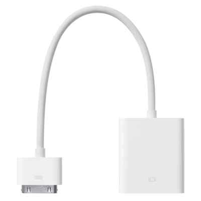 Apple VGA Adapter for iPad iPhone iPod Touch 30-pin to VGA Model A1368 ...