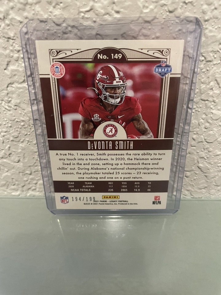 2021 Pinini Legacy Football RC DeVonte Smith #149 of 149/199 | eBay