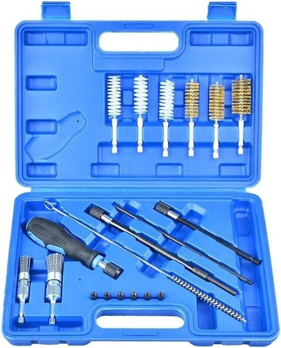 19pcs Universal Diesel Engines Injector Seat Brush Cleaner Cleaning ...