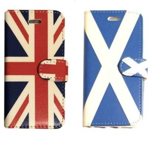 Premium Scotland & Union Flag Flip Case Card Holder Cover For Samsung ...