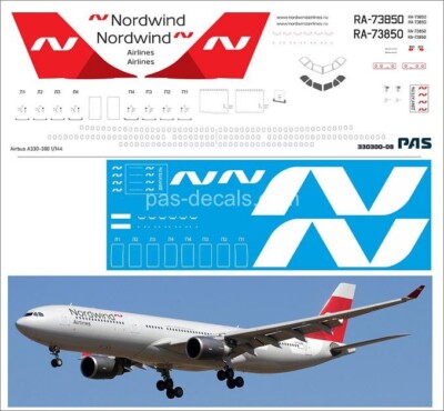 Airbus A330-300 NORDWIND 1/144 PAS-DECALS 330300-08 | eBay