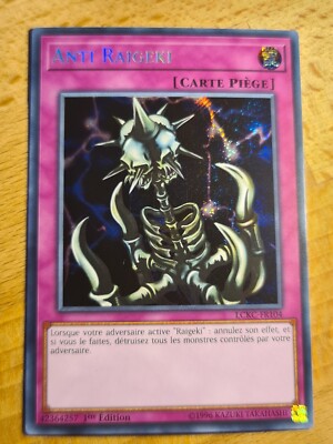 Anti Raigeki YUGIOH LCKC 2018 FRENCH SECRET RARE 1st ED NM #06405 | eBay