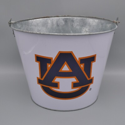 2006 Auburn Tigers NCAA Metal Ice Bucket 5qt Galvanized Beer Pail ...