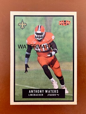Anthony Waters Custom Art Football Card 1951 Topps Magic Design Clemson ...