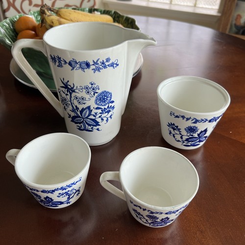 Anfora Mexico Puebla Blue & White Pitcher 7 Inches Tall, Sugar Bowl And ...