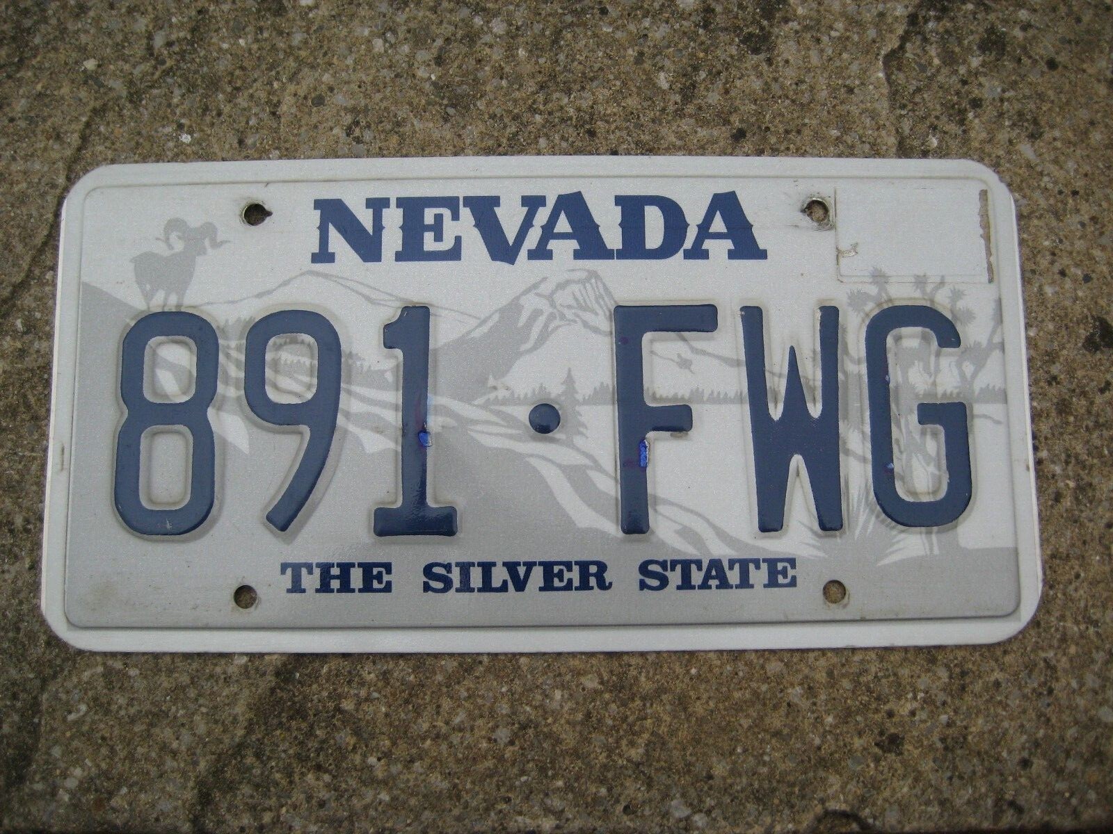 AMERICAN NEVADA THE SILVER STATE # 891 FWG RARE LICENSE PLATE | eBay