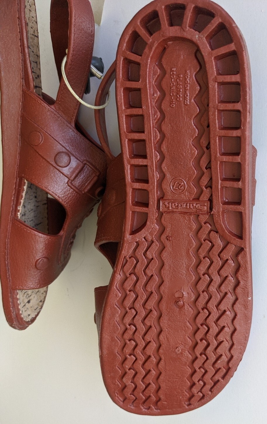 Vintage NOS Sandak Plastic Sandal. Unisex Mexico Size 27. | eBay