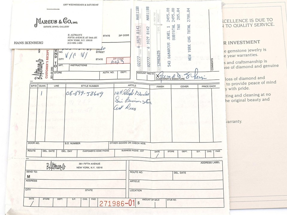 Vintage 14K Yellow Gold Multi-Gemstone Slide Charm Bracelet with Box ...