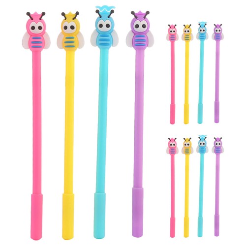 12 Pcs Bee Gel Pen Novelty Color Pens Fine Point Ballpoint Prize ...