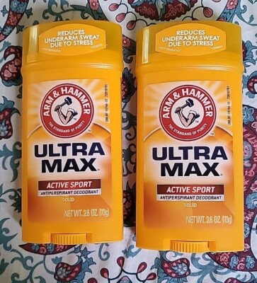 ARM & HAMMER ULTRA MAX Deodorant- Active Sport- Solid Stick - 2.6oz ...