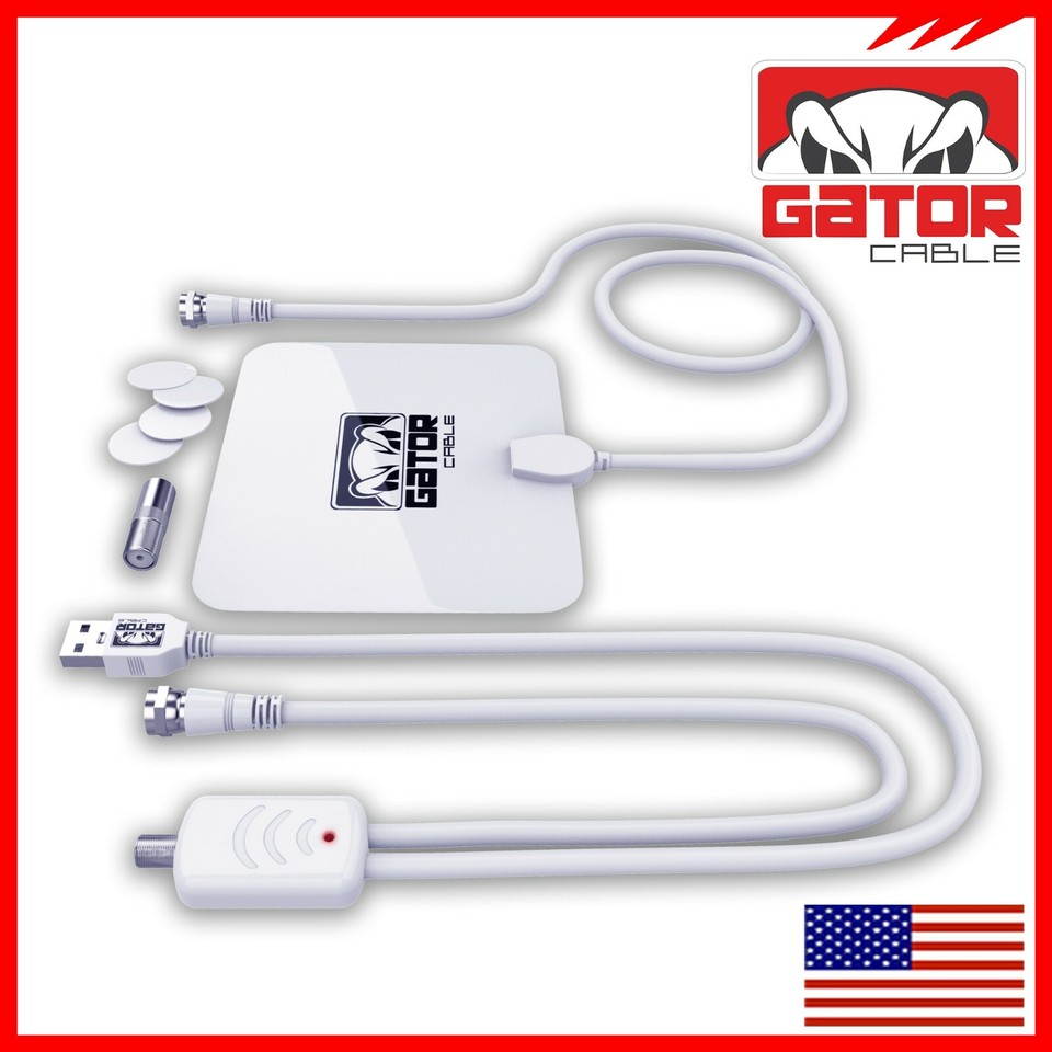 Digital TV Antenna HDTV 4K 1080p Indoor Amplifier 3600 Miles Long ...