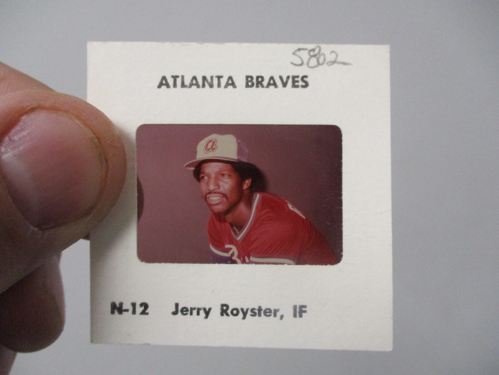 Vintage 1970's Jerry Royster Atlanta Braves Negative Slide 2 Inches | eBay
