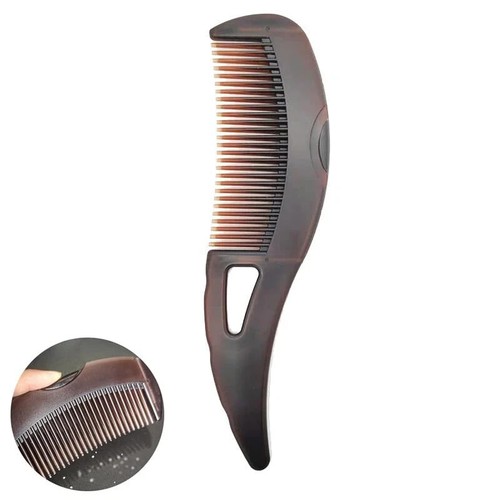 Dandruff Comb, Hollow Tooth Button Comb, Detoxing Comb Energy Massage ...