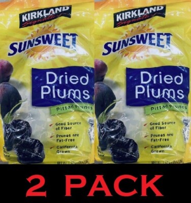 2x Kirkland Signature Sunsweet Whole Dried Plums Pitted Prunes 3.5 lb ...