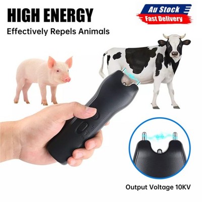Handheld Cattle Prodder Stock Prod Rechargeable 10000V Electric Shock ...
