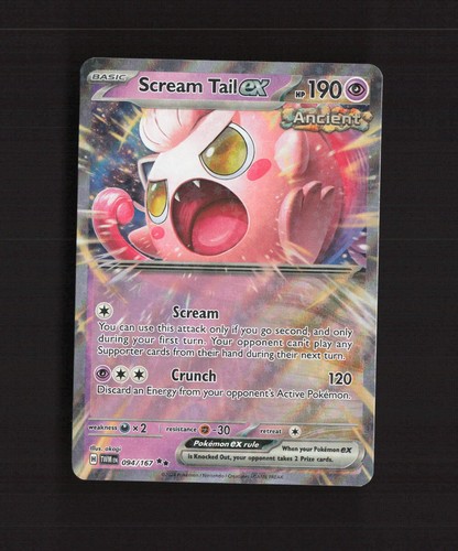 Scream Tail ex 094/167 Twilight Masquerade Ultra Rare Holo Pokemon Card ...